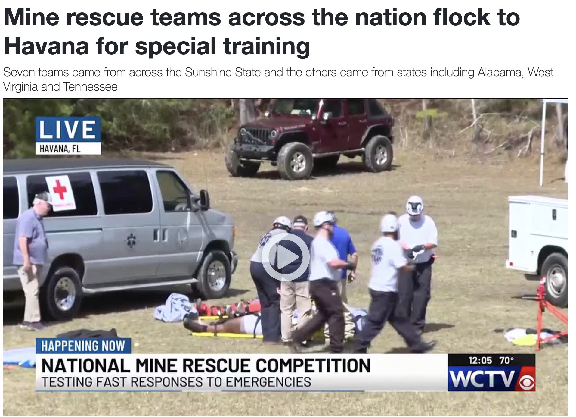 Florida Mine Safety Program in the News: Mine rescue teams across the ...